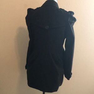 Iris Basic | Jackets & Coats | Puffy Shoulder Winter Pea Coat | Poshmark